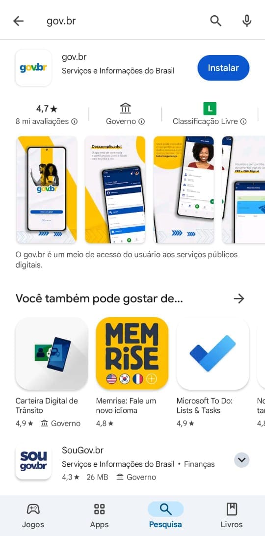 Guia do aplicativo gov.br: como baixar, se cadastrar e usar